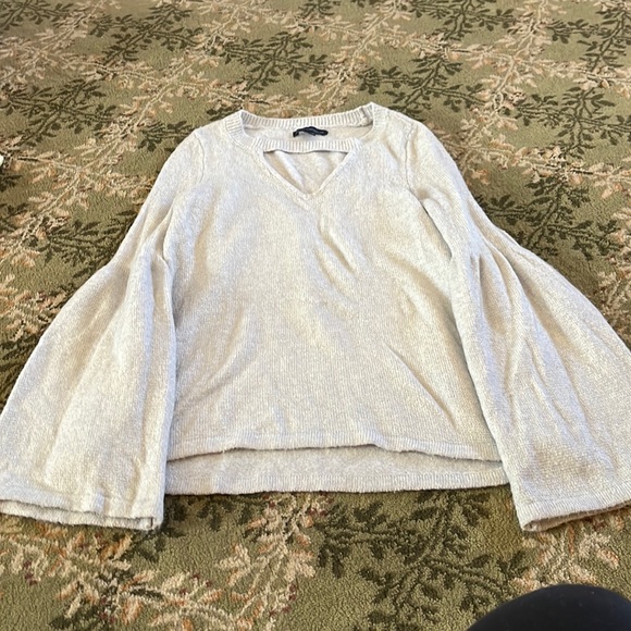 American Eagle Outfitters | Sweaters | Baby Blue Bell Sleeve Sweater ...